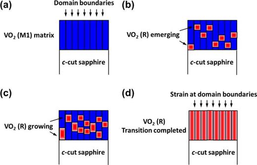 Roles of strain and domain boundaries on the phase transition stability ...