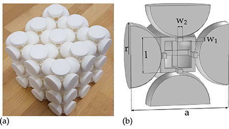 Mechanical low-frequency filter via modes separation in 3D periodic ...