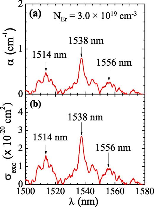 Resonant excitation cross-sections of erbium in freestanding GaN bulk ...