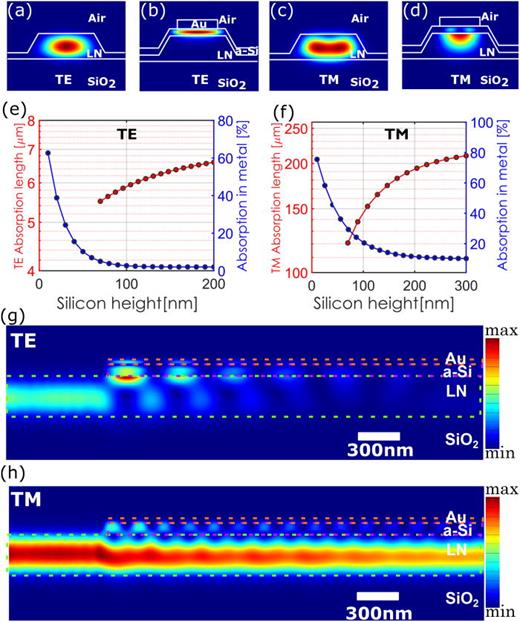 Silicon photodetector for integrated lithium niobate photonics ...