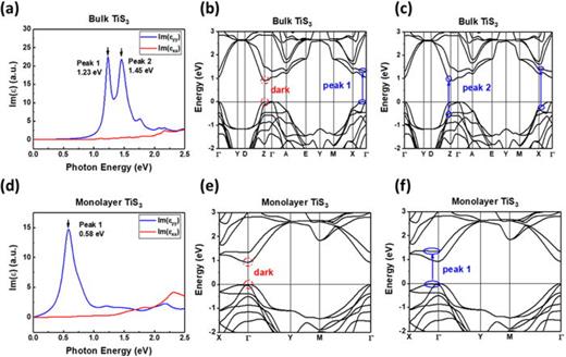 Anisotropic band structure of TiS3 nanoribbon revealed by polarized photocurrent spectroscopy ...