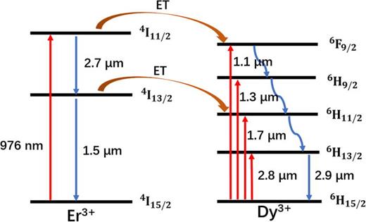 Beyond 3 μm Dy3+/Er3+ co-doped ZBLAN fiber lasers pumped by 976 nm ...