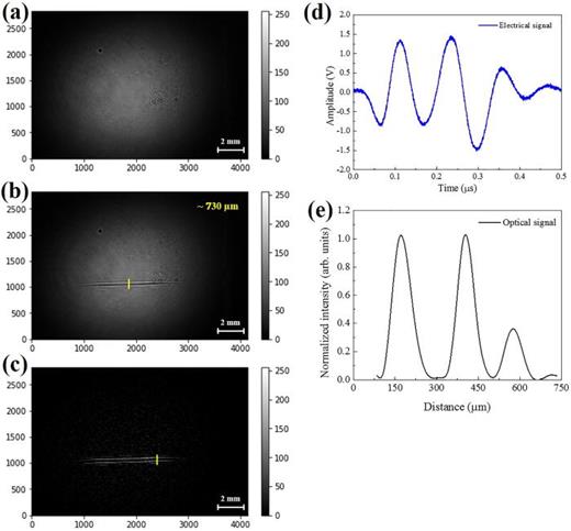 Time-resolved imaging of ultrasound waveform with synchronized laser ...