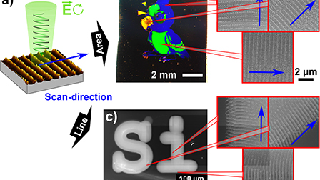 Scan direction of circularly polarized laser beam determines the ...