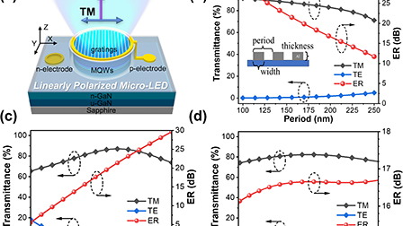 Linearly polarized light emission from GaN micro-LEDs for 3D display ...