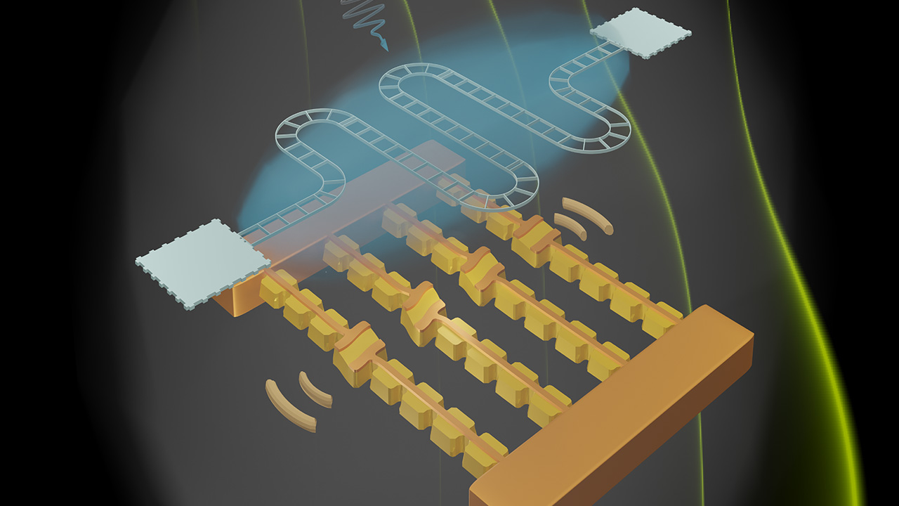 Flexible integration of gigahertz nanomechanical resonators with a ...