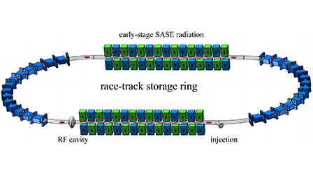 Sustainable early-stage lasing in a low-emittance electron storage ring ...