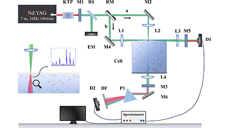 Highly efficient stimulated Raman scattering at the air–heavy water ...