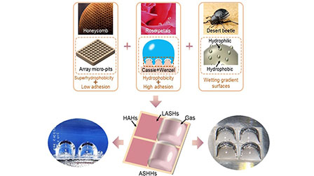 Enhancing gas film stability by alternating superhydrophobic and ...