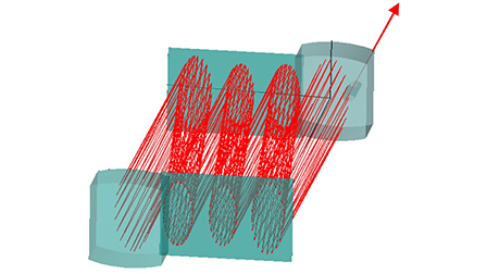 Calculation model of rectangular-like Herriott cell based on folded ...