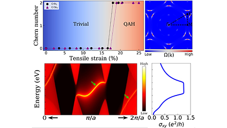 Tuning quantum anomalous Hall effect in ferromagnetic 1T-CrX2 (X = Bi ...