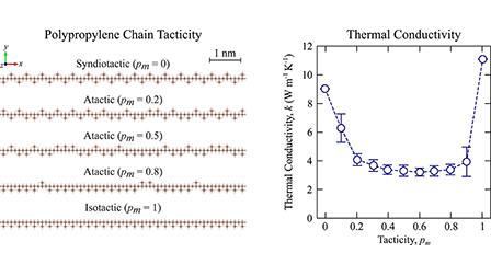 Tacticity-dependent thermal conductivity of single polymer chains ...