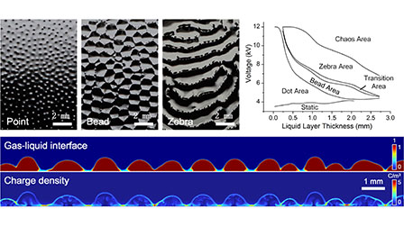 The common structure of multiple instability patterns on free liquid ...
