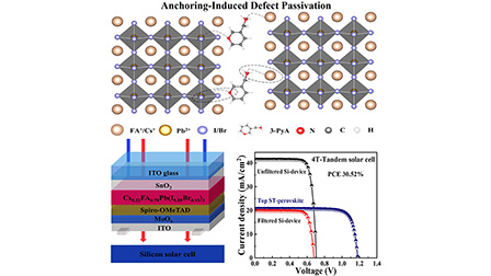 Defect passivated wide-bandgap perovskite films for high performance ...