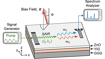 Parametric instability of forward volume spin waves pumped by surface ...