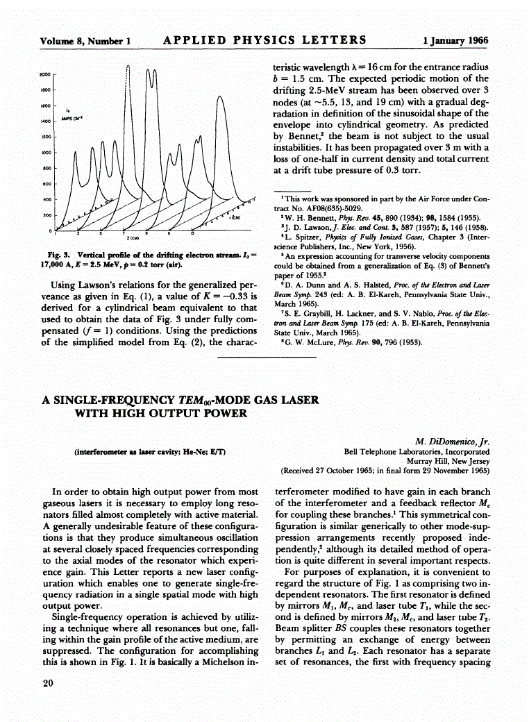 A SINGLE‐FREQUENCY TEM00‐MODE GAS LASER WITH HIGH OUTPUT POWER ...