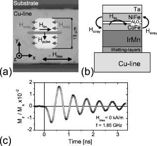 Effect of stray field on local spin modes in exchange-biased magnetic ...