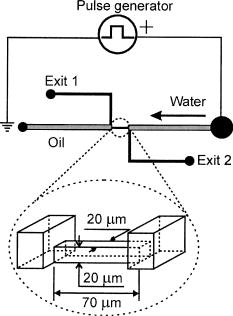 Electro-generation of single femtoliter- and picoliter-volume aqueous ...