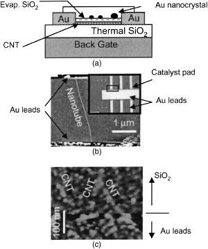 Carbon nanotube-based nonvolatile memory with charge storage in metal nanocrystals | Applied ...