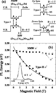 Dynamical spin separation induced by spin-dependent type-II band ...