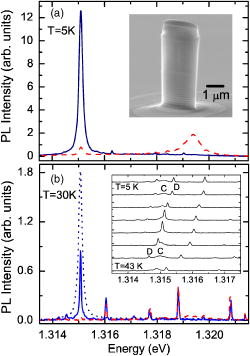Control of polarized single quantum dot emission in high-quality-factor ...