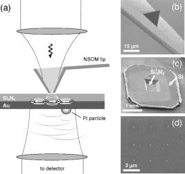 In situ experimental study of a near-field lens at visible frequencies ...