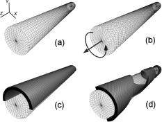 Stretchable helical gold conductor on silicone rubber microwire ...