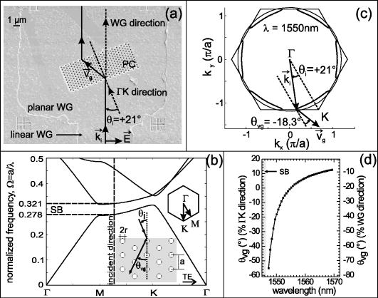 Optical far-field and near-field observations of the strong angular ...