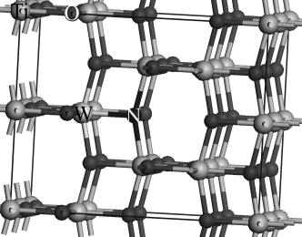 First-principles calculation of nitrogen-tungsten codoping effects on ...