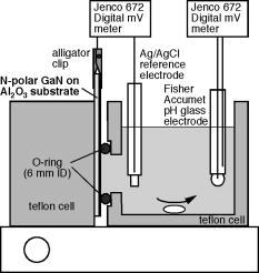 Nitrogen-polar gallium nitride substrates as solid-state pH-selective ...