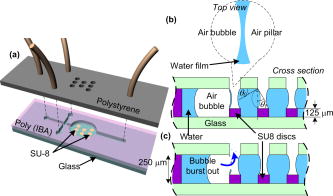 A debubbler for microfluidics utilizing air-liquid interfaces | Applied ...