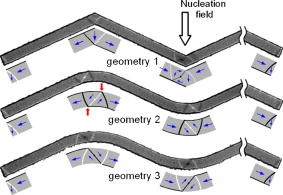 Vortex domain wall chirality rectification due to the interaction with ...