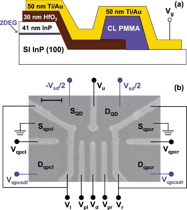 Gate-defined double quantum dot with integrated charge sensors realized ...