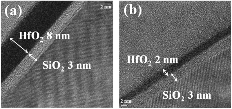 Charge trapping properties of the HfO2 layer with various thicknesses ...
