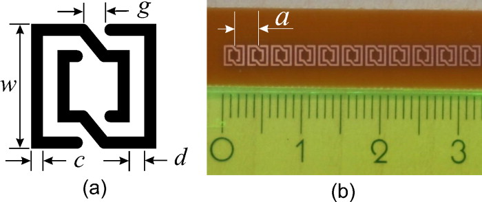 Interacting waves on chains of split-ring resonators in the presence of ...