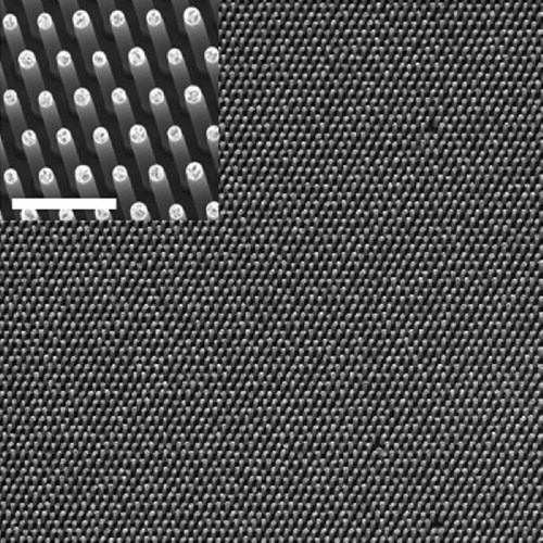 Radial junction silicon wire array solar cells fabricated by gold ...