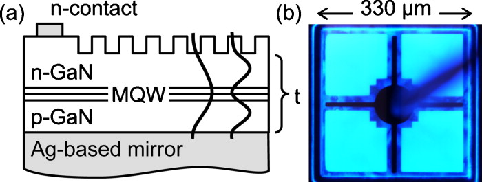 Interplay of cavity thickness and metal absorption in thin-film InGaN ...