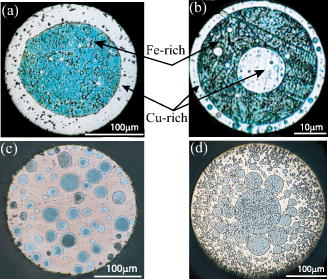 Self-organization of core-shell and core-shell-corona structures in ...