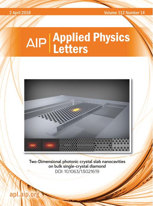 Volume 112 Issue 14 | Applied Physics Letters | AIP Publishing
