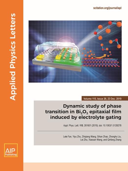Volume 115 Issue 26 | Applied Physics Letters | AIP Publishing