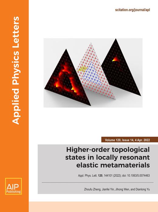 Volume 120 Issue 14 | Applied Physics Letters | AIP Publishing