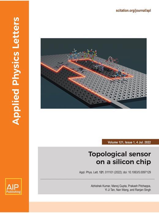 Volume 121 Issue 1 | Applied Physics Letters | AIP Publishing