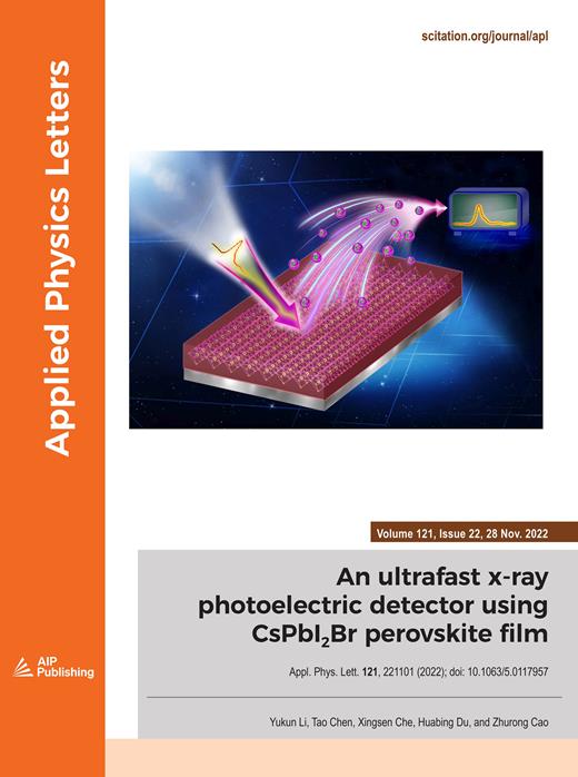 Volume 121 Issue 22 | Applied Physics Letters | AIP Publishing