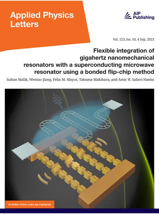 Volume 123 Issue 10 | Applied Physics Letters | AIP Publishing