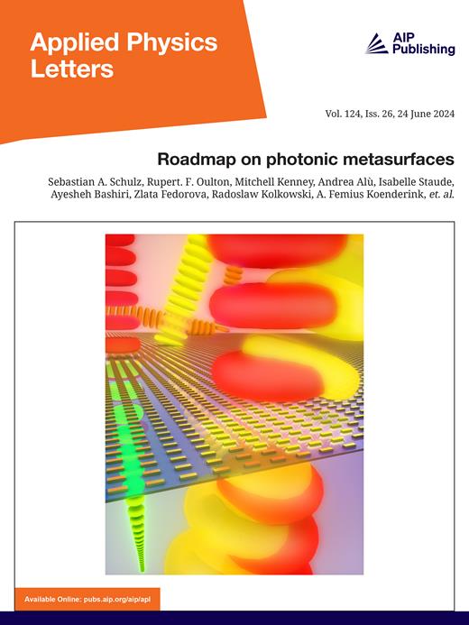 Roadmap on photonic metasurfaces | Applied Physics Letters | AIP Publishing