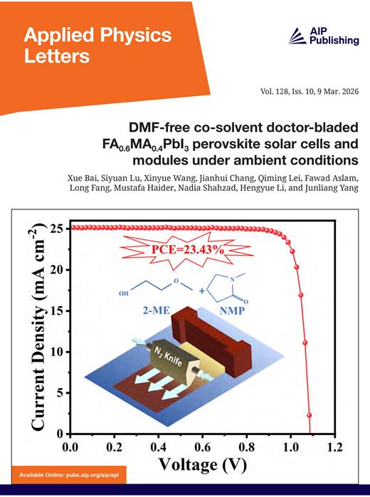 Applied Physics Letters | AIP Publishing