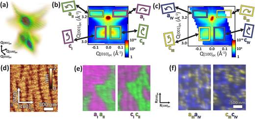 Mapping the complex evolution of ferroelastic/ferroelectric domain ...