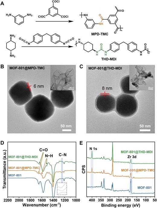 Rapid coating of polyamide, polyurea, and polythiourea on metal–organic ...