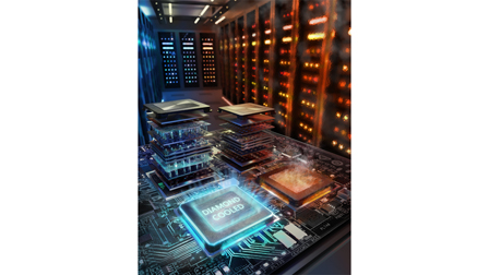 Diamond thermal matrix demonstration for two-tier 3D integrated ...