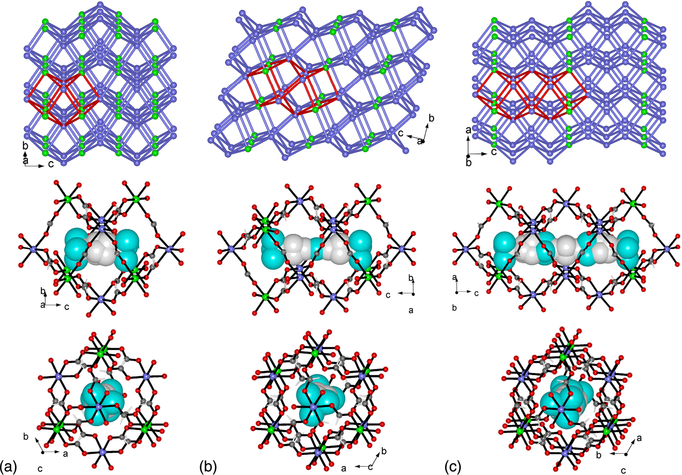 Hierarchical cobalt-formate framework series with (412⋅63)(49⋅66)n (n = 1–3) topologies ...